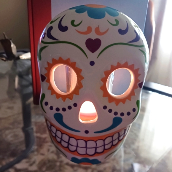 PartyLite | Accents | Partylite Skeleton Masquerade Votive Holder ...